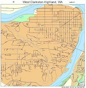 Amazon.com: Large Street & Road Map of West Clarkston-Highland ...