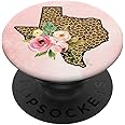 Amazon.com: Watercolor Floral Accent, Cheetah State of Texas PopSockets PopGrip: Swappable Grip ...