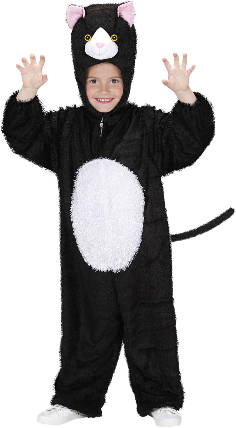WIDMANN Plush Cat Costume For Animals & Creatures Fancy Dress Up ...