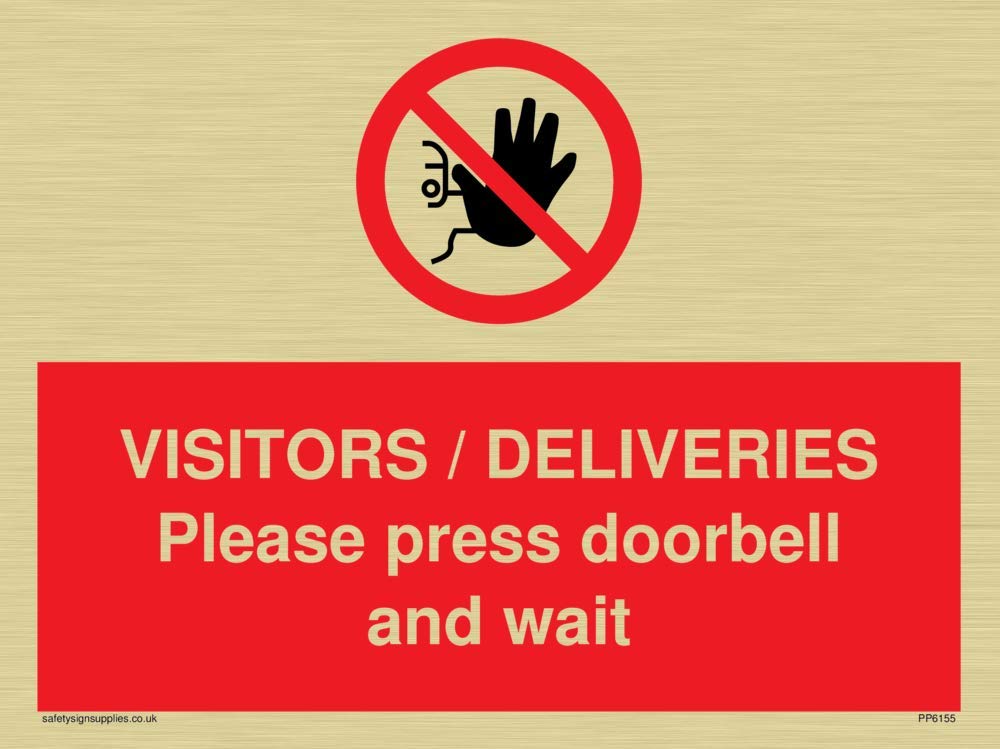VISITORS/DELIVERIES Please press doorbell and wait – BigaMart