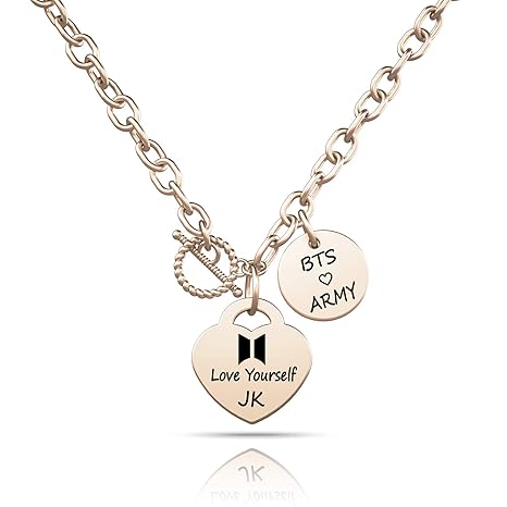 Buy G-Ahora BTS Necklace for Girls Kpop BTS Bangtan Necklace BTS Army ...