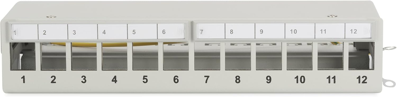 DIGITUS Professional Modular Desktop Patch Panel 12 Port Shielded Grey ...