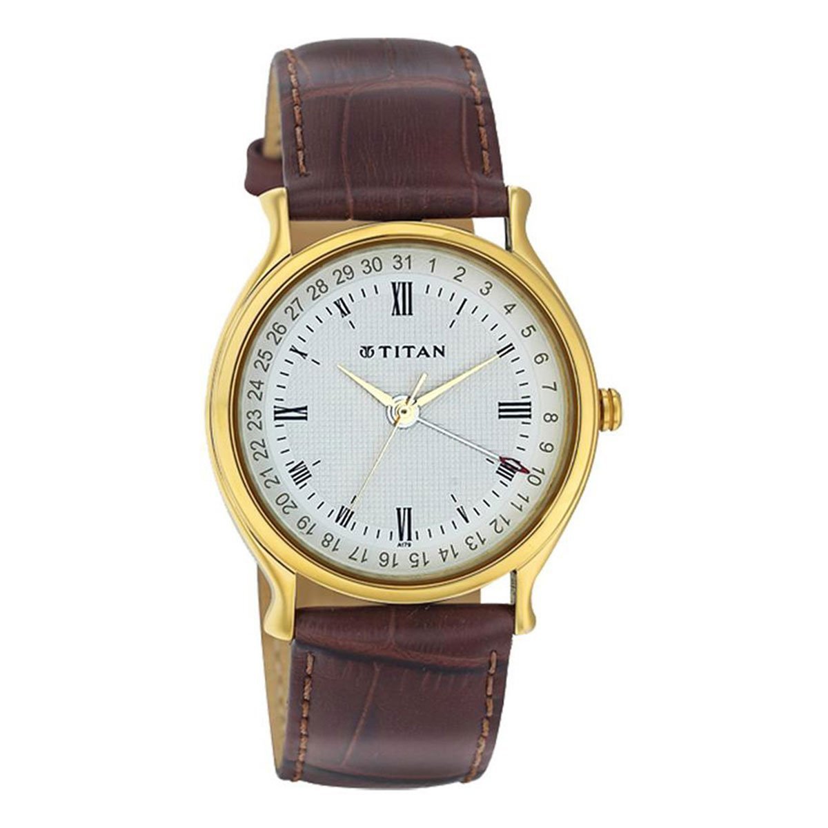Buy Titan Classique Analog White Dial Men's Watch - NC1482YL05 Online ...