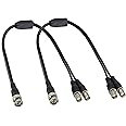 Amazon.com: HCFeng BNC Male to Dual BNC Female Adapter Cable BNC RG-58 ...