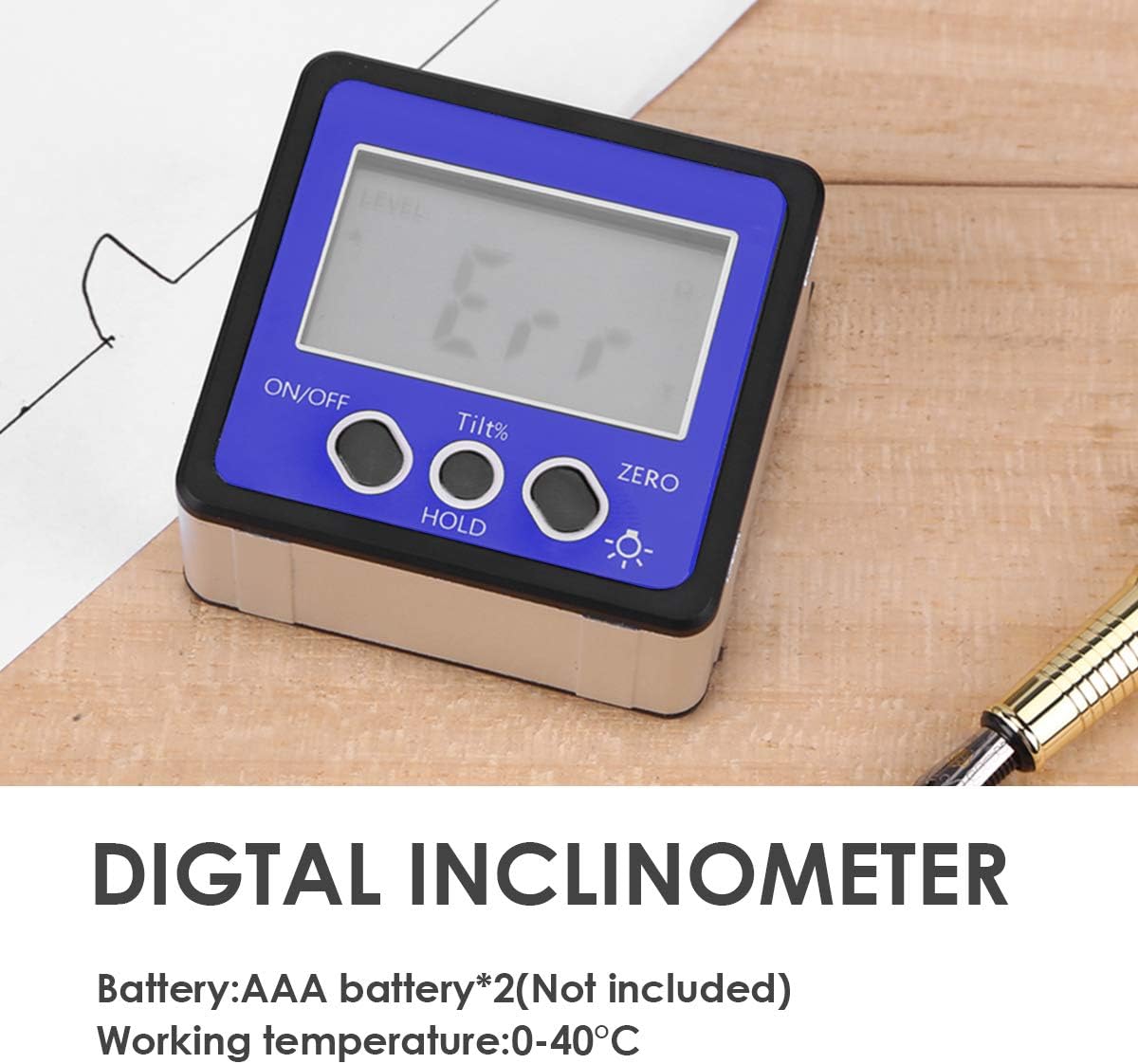 Digital Inclinometer Protractor, Precise Digital Inclinometer, Dust and ...