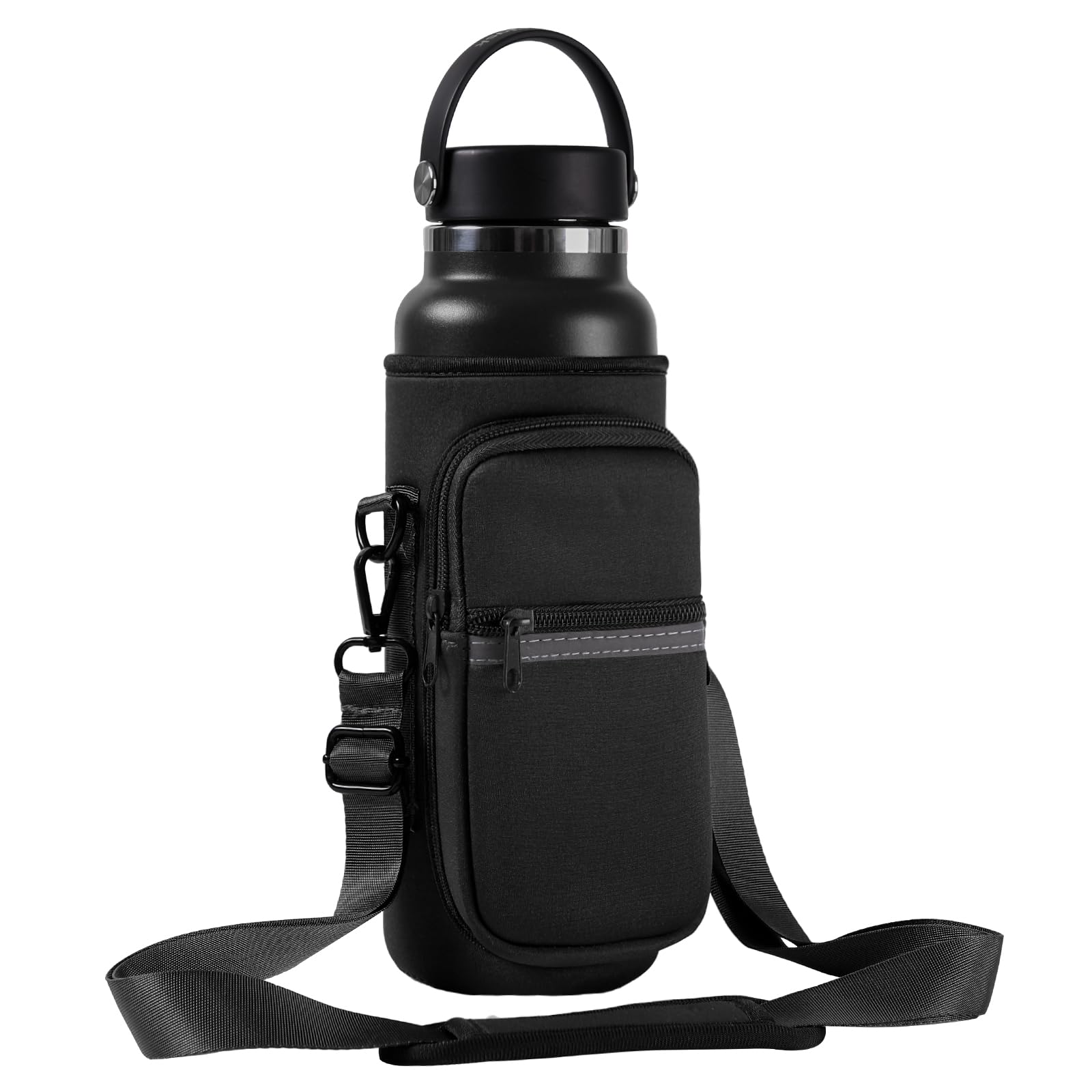 Water Bottle Holder with Strap for Hydro Flask Wide Mouth 32 & 40oz ...