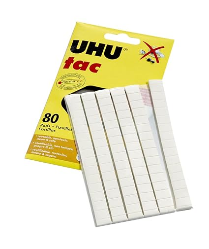 Saunders UHU Tac Removable Adhesive Putty Tabs, 2.1 oz. (99683): Amazon ...