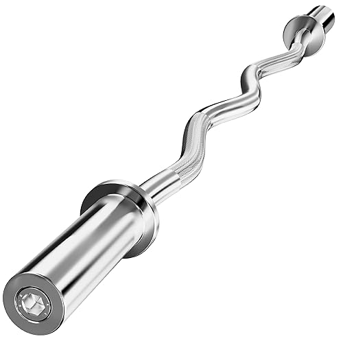Olympic Barbell Bar 2 Inch EZ Curl Bar for Biceps Olympic Bar for ...