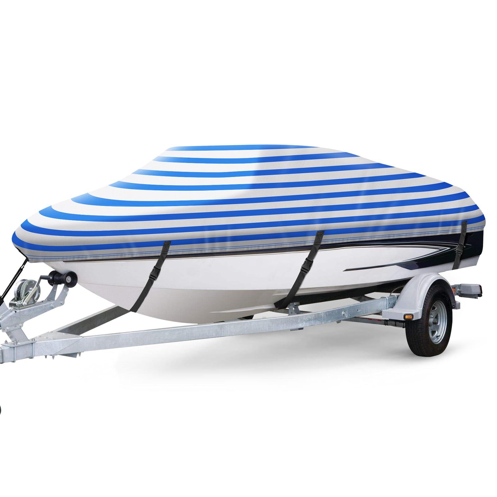 Waterproof Boat Covers, Heavy Duty Blue and White Stripe Polyester ...