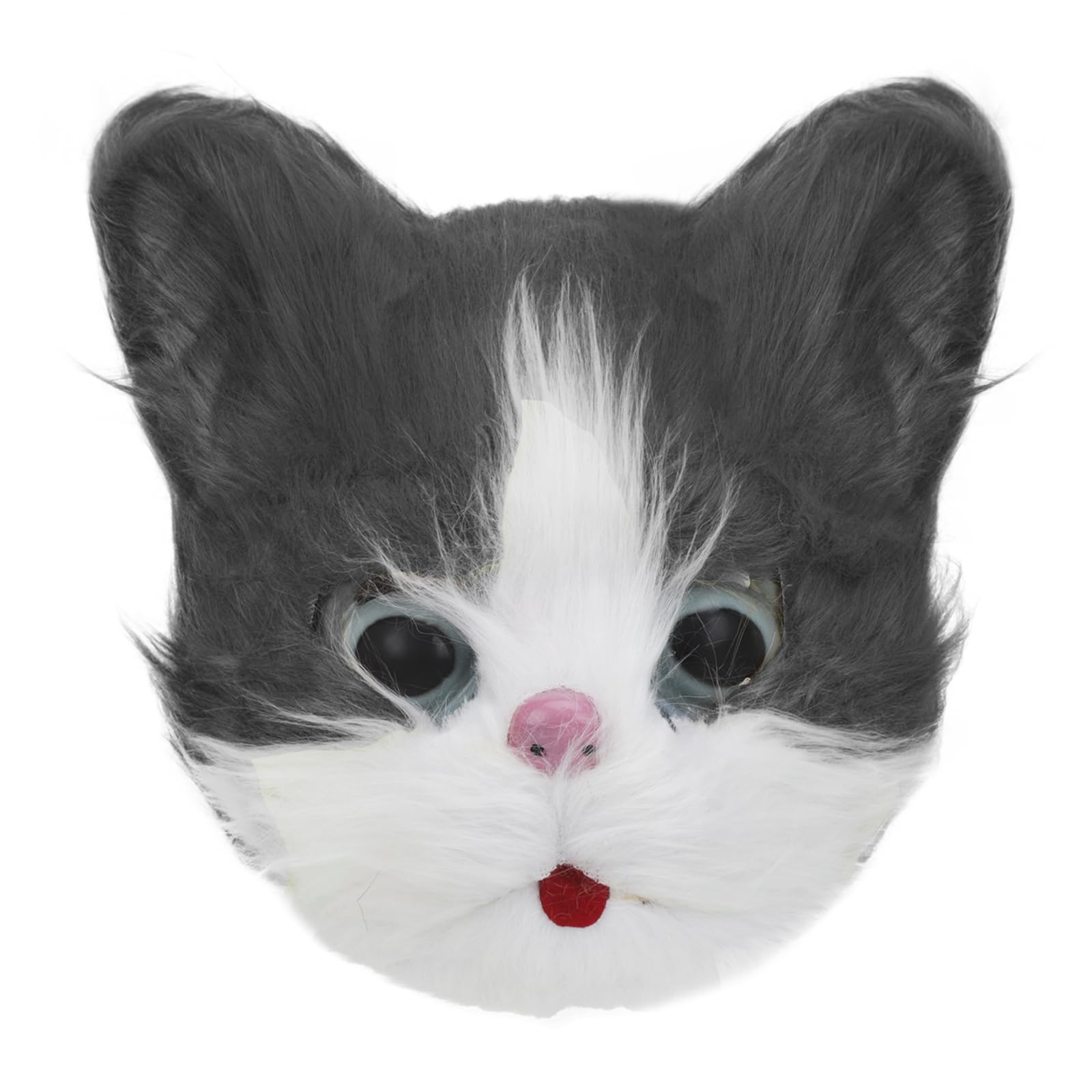 Mua GREUS Halloween Full Face Cat Mask Furry Plush Cat Masquerade Mask ...