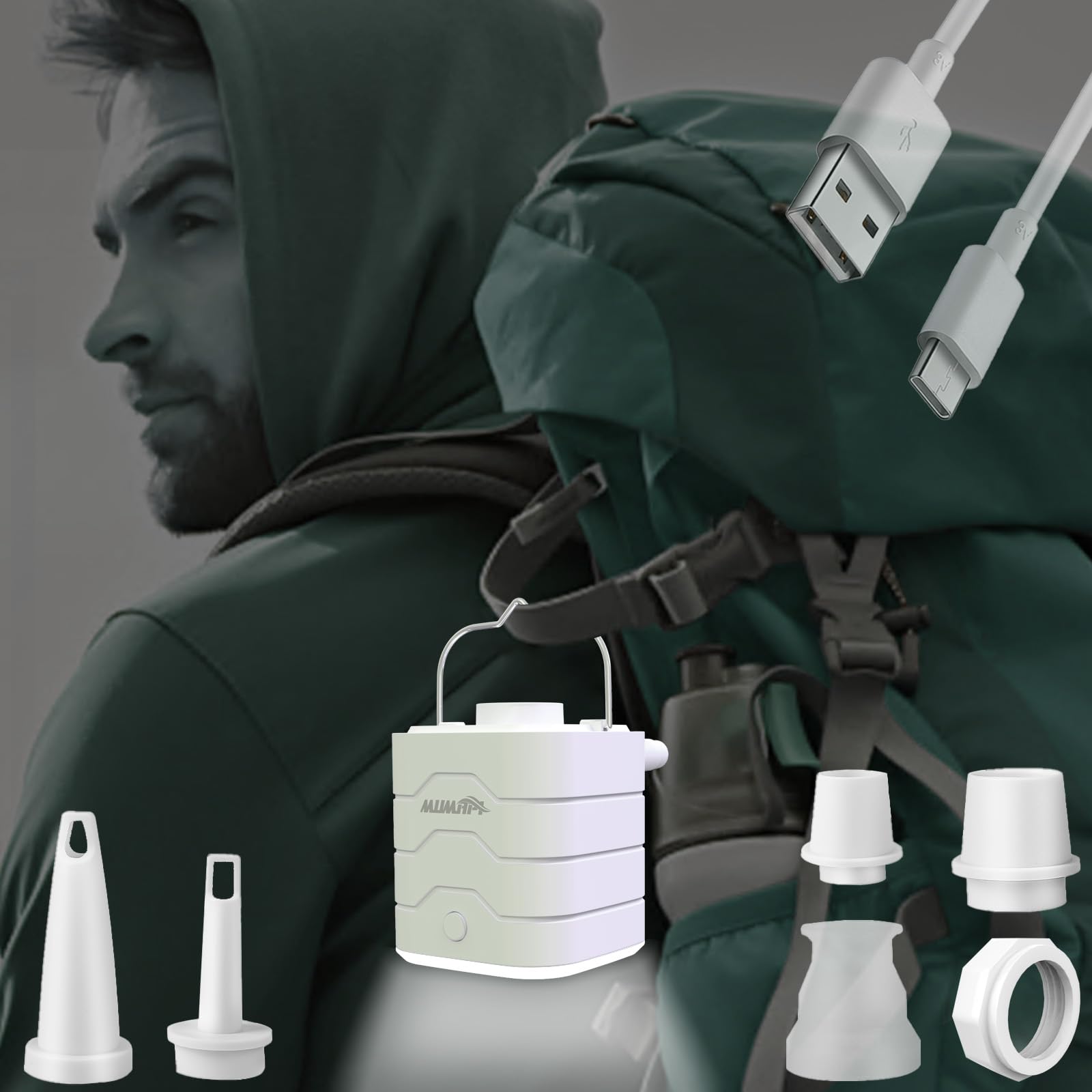 MUMAPI Portable-Electric-Tiny-Air-Pump for Inflatables, Pool Float ...