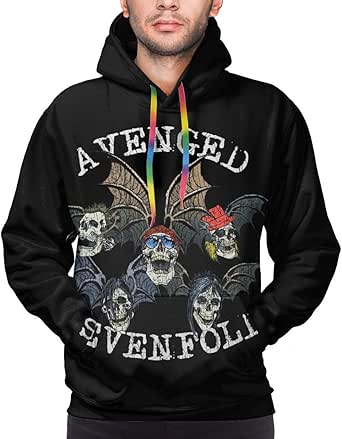 Amazon.com: Avenged Sevenfold Classic Hoodie Men Long Sleeve Pocket ...
