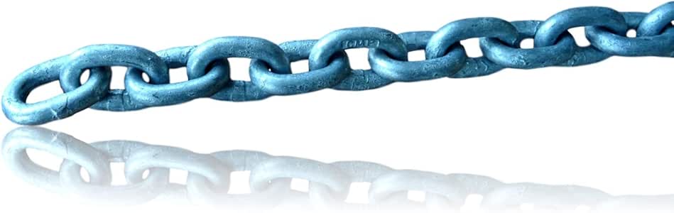 Cadena de 5 / 10 m, diámetro de 8 mm, cadena de ancla, DIN 766 ...