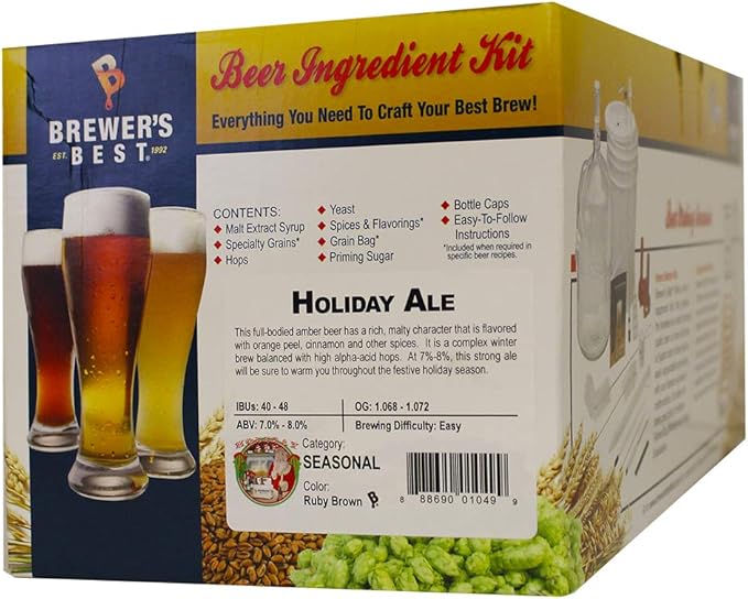 Amazon.com: Brewer's Best Beer Ingredient Kit-Holiday Ale: Kitchen & Dining