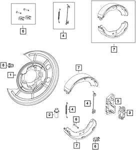 Amazon.com: Genuine Mopar Parking Brake Adjuster - 68094319AA : Automotive