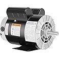 Air Compressor Electric Motor, 3HP SPL 3450 RPM, 115/230V Single Phase, 56 Frame 5/8 Keyed Shaft ...