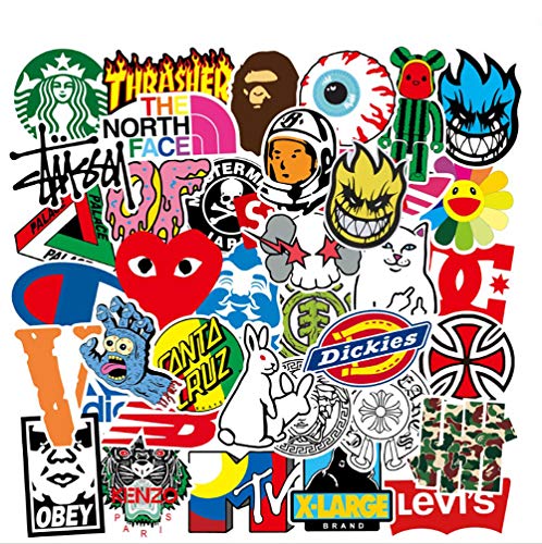 Cool Brand Logo Stickers Pack for Teens Kids Water Bottle Laptop ...