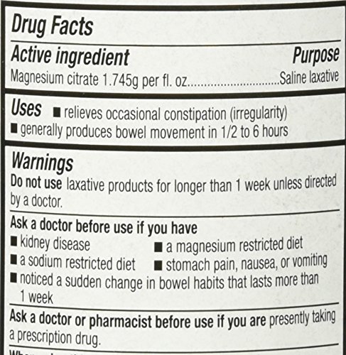 Equate Magnesium Citrate Oral Solution Saline Laxative, Lemon - Want It All