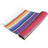 Amazon.com: Genuine Mexican Table Runner Saltillo Serape Colorful ...