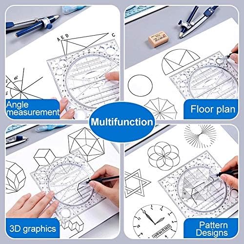Buhui Multifunctional Drawing Ruler Multipurpose Draw Round Curve ...