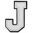 Amazon.com: Letter J - 2-1/2" Chenille Stitch Varsity Iron-On Patch by ...