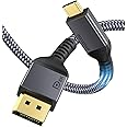 Amazon.com: Maxonar USB C to DisplayPort VESA Certified, 8K 60Hz Type C to DP Cable 6.6FT/2M(4K ...