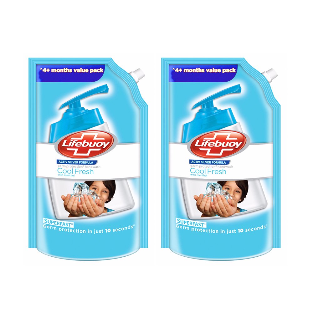 Lifebuoy Cool Fresh Menthol Hand Wash - 750 ml (Pack of 2) At Rs.153 ...