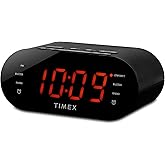 Amazon.com: Timex T331S Bluetooth AM/FM Dual Alarm Clock Radio with 1.2 ...