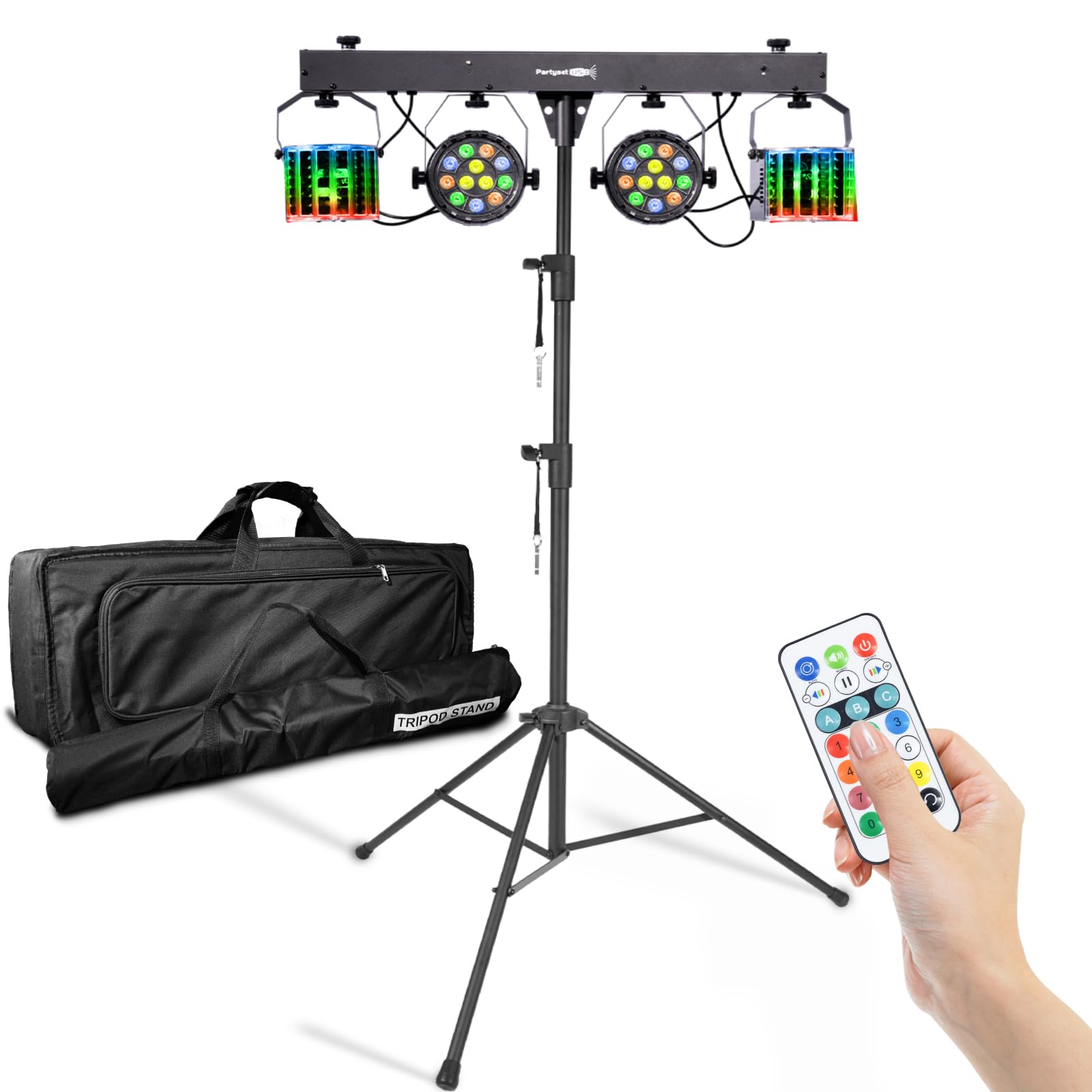 Mua Yuusei DJ Lights with Stand, RGB Party Bar Light Set, Sound ...