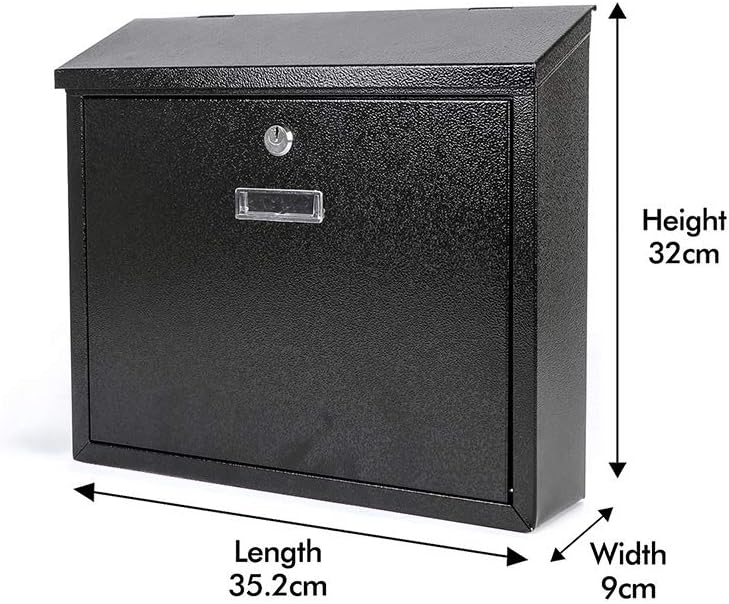 Display4top Lockable Letter Box | Post Box | Mail Box with Cover ...