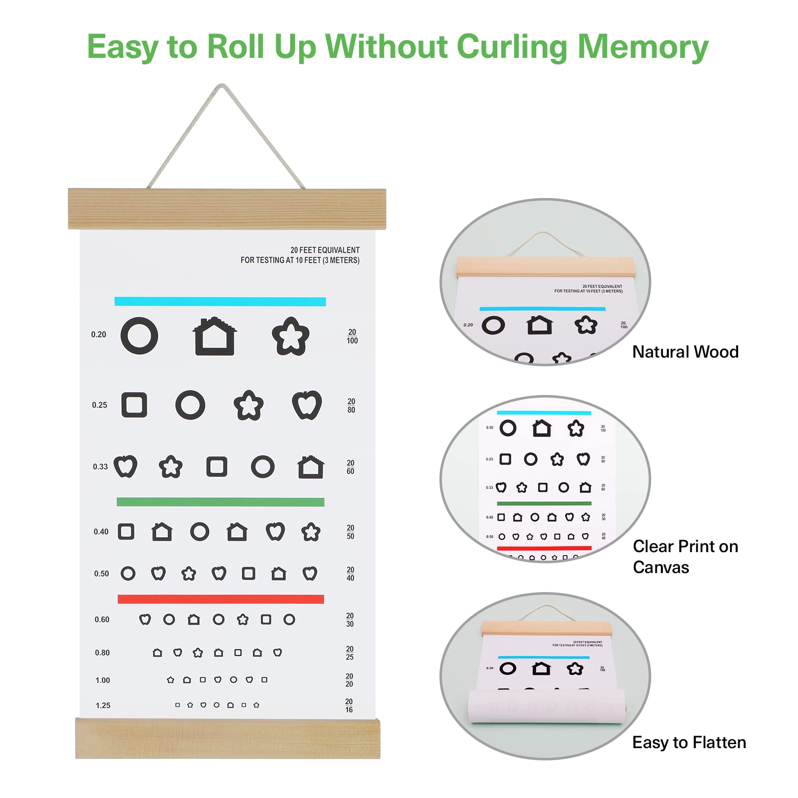 Mua NOYOC Pediatric Eye Chart for Kindergarten Child, Kids Visual ...
