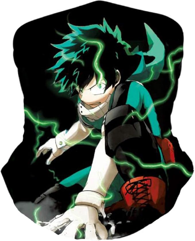 ZeroGoo Anime Mha Bnha Deku Midoriya Face Mask Bandana Balaclava,3D ...