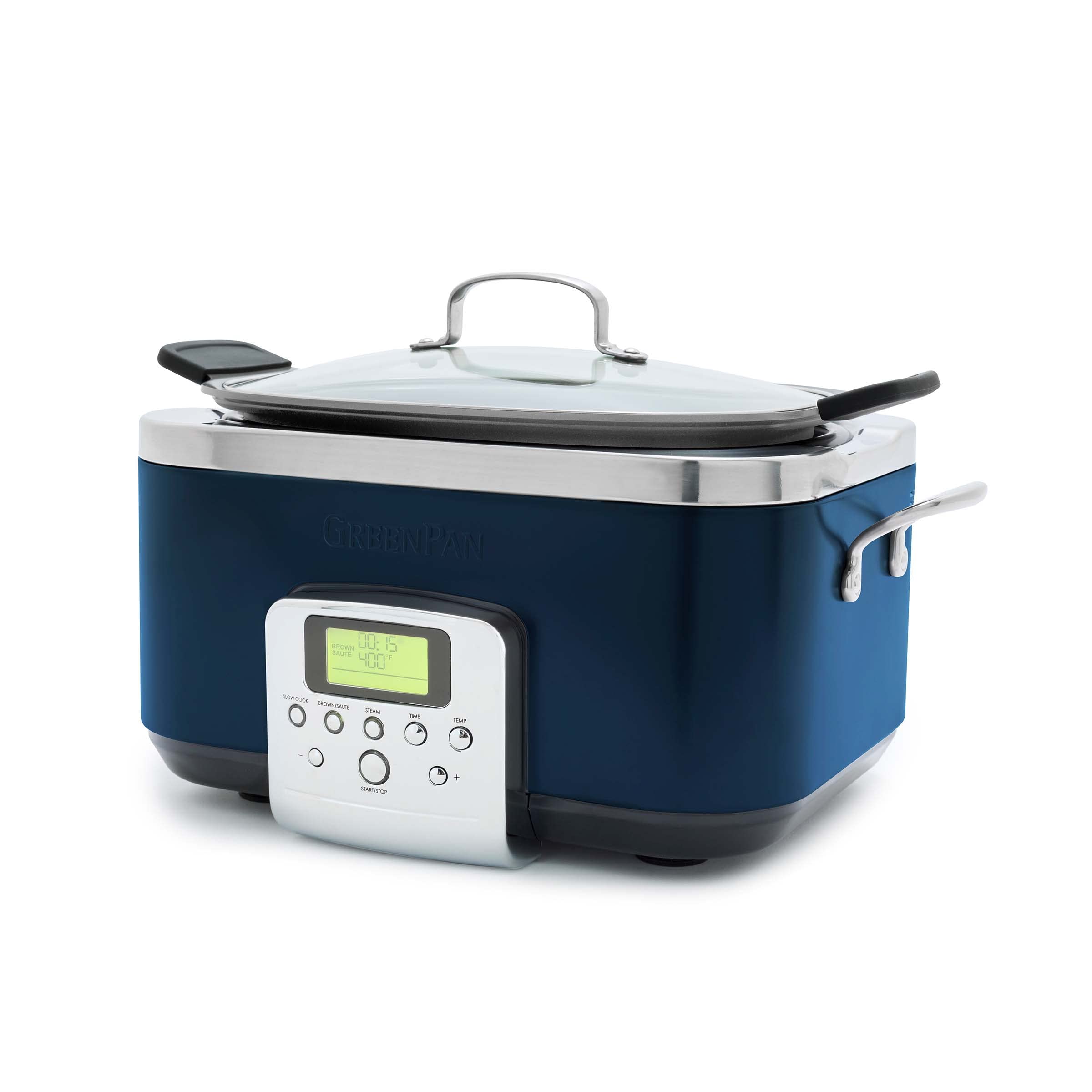 GreenPan Elite 8-in-1 Programmable 6QT Electric Slow Cooker,Dishwasher ...