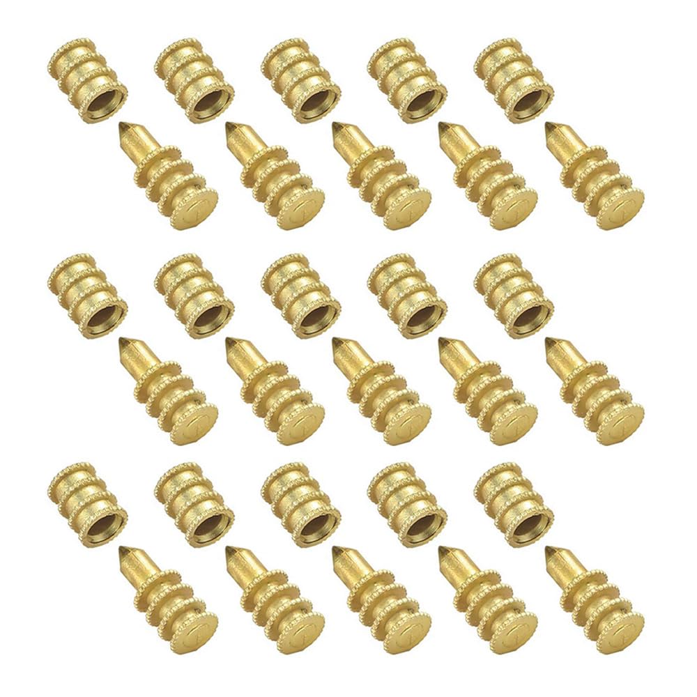 ZYAMY 15pcs Brass Table Leaf Dowel Pin Table Bolt Sleeve Connectors ...