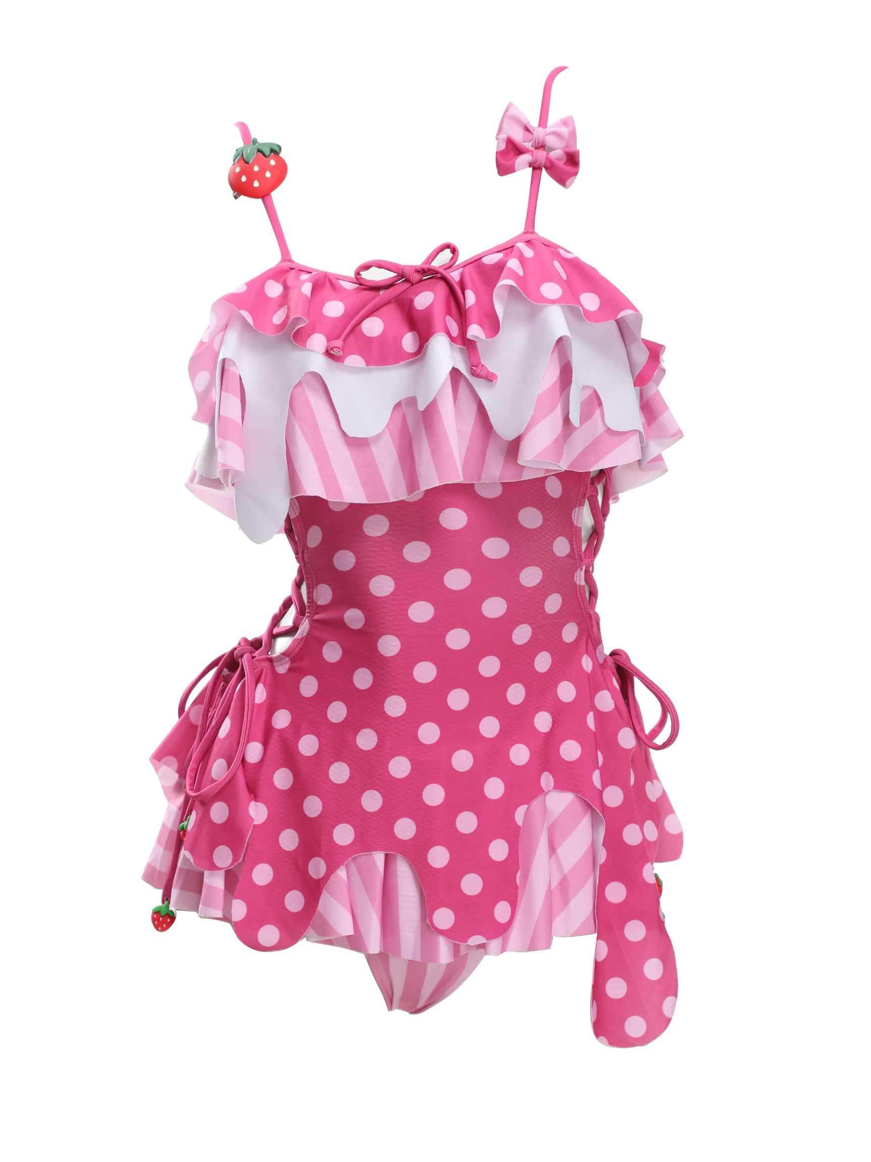 haikyuu Women Strawberry Swimsuit Kawaii One Piece Swimsuit Cute ...