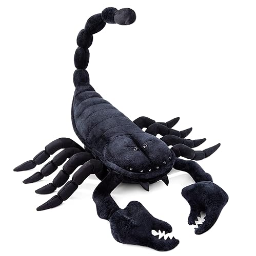 ZHONGXIN MADE Emperor Scorpion Plush Toy - Realistic 16" Black Scorpion ...
