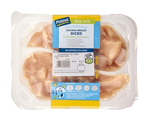 Perdue Fresh Cuts Diced Chicken Breast, 1.1 lb: Amazon.com: Grocery ...