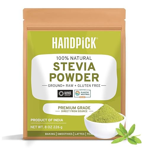 SPICE TRAIN, Organic Stevia Leaf Powder (226g/8oz) Unprocessed, Gluten ...