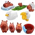 Amazon.com: Toyvian 10pcs Micro Landscape Capybara Mini Capybaras Figures Capybaras Animal ...