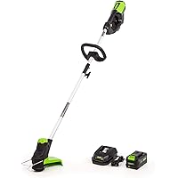 Amazon.com: Greenworks 40V 12 inch Cordless String Trimmer, 3AH Battery ...