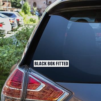 Black Box Fitted Sticker Funny New Young Driver Car Window Bumper Decal ...