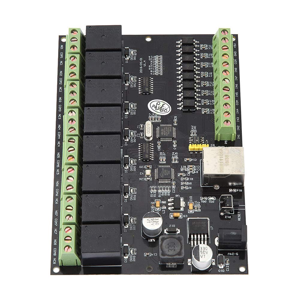 High Reliability TCP/IP Web 10A DC 9-24V 8 Way Network Relay Switch Ethernet Remote Controller ...