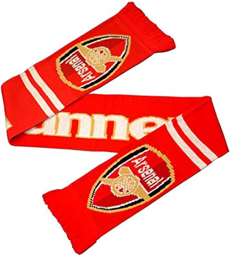 Amazon.com: Arsenal FC 701 Gunners Jacquard Knit Scarf: Clothing