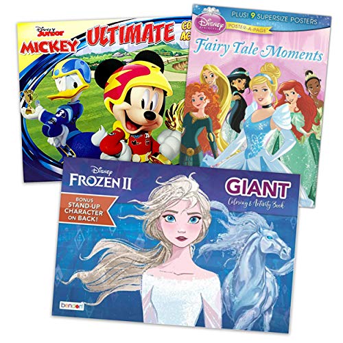 Disney Giant Floor Coloring Pad Set for Kids - Bundle Includes 3 Giant ...