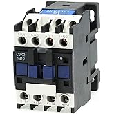 Heschen AC Contactor CJX2-2510 220V 50/60Hz Coil 3P 3 Pole Normally Open Ie 25A Ue 380V: Amazon ...