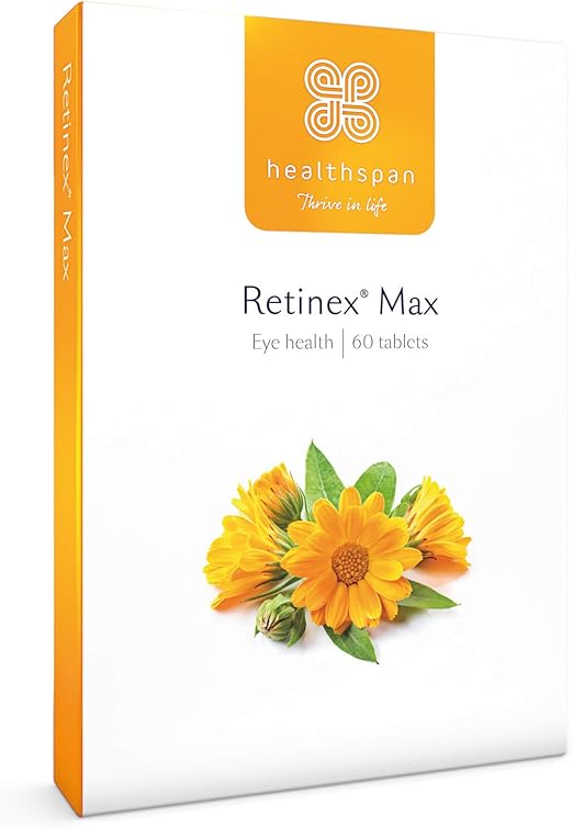 Retinex Max | Healthspan | 60 Tablets | Added Vitamin B | 20mg Lutein ...