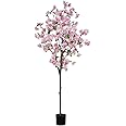 Amazon.com: 6FT Pink Cherry Blossom Artificial Tree, Lifelike Cherry ...
