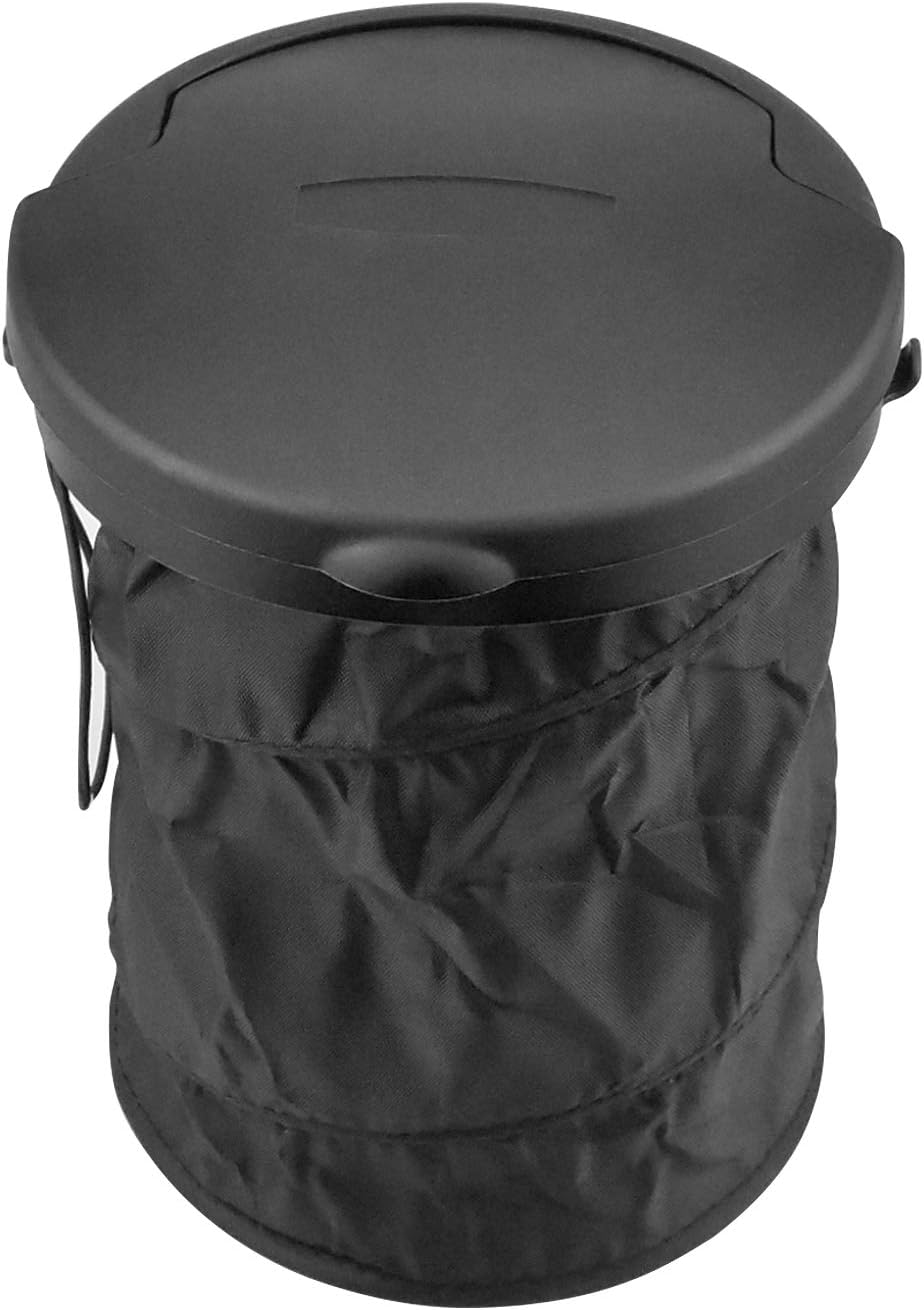 DESON Foldable Car Bin with Lid Pop-up Car Bin Portable Car Trash Bag ...