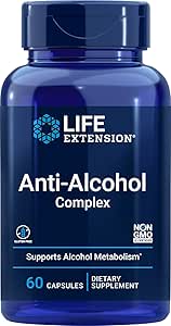 Amazon.com: Life Extension Anti-Alcohol Complex - Hangover Relief ...