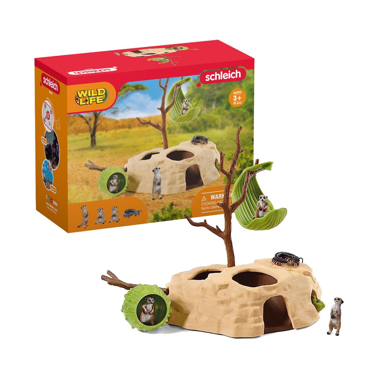 Mua Schleich Wild Life, 10-Piece Wild Animal Toy Set for Kids, Meerkat ...